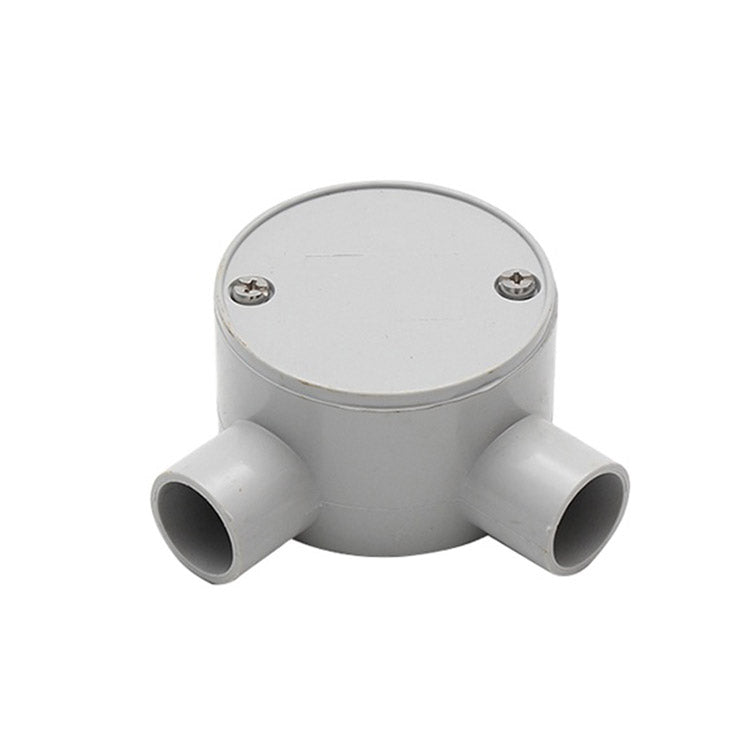 25mm Grey 2-way Angled Junction Box — BlueE Technology