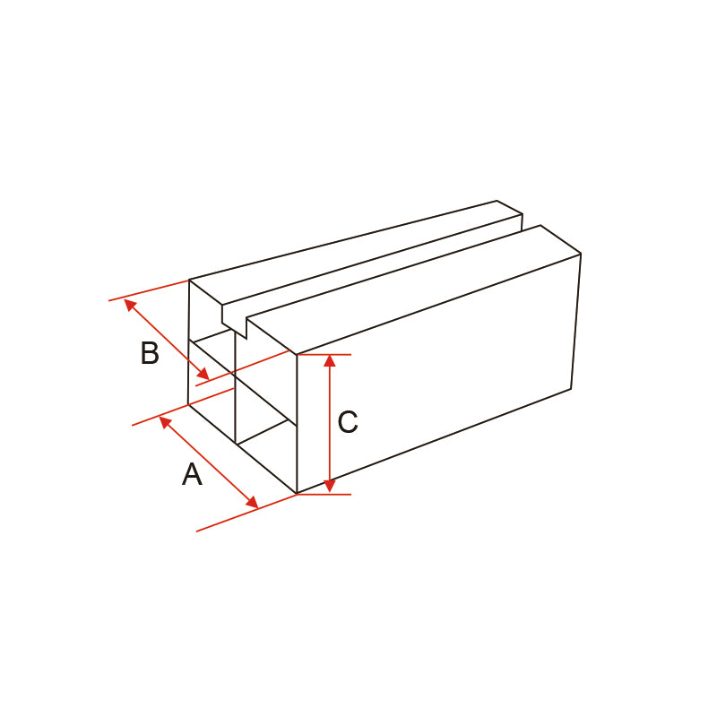 100mm Plastic Mounting Block — BlueE Technology