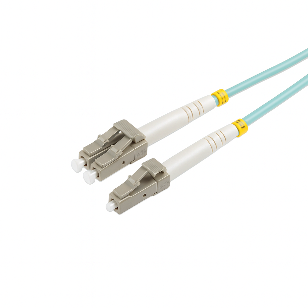LC-LC OM3 Multimode Fiber Optic Patch Lead - 1m (Duplex) — BlueE Technology